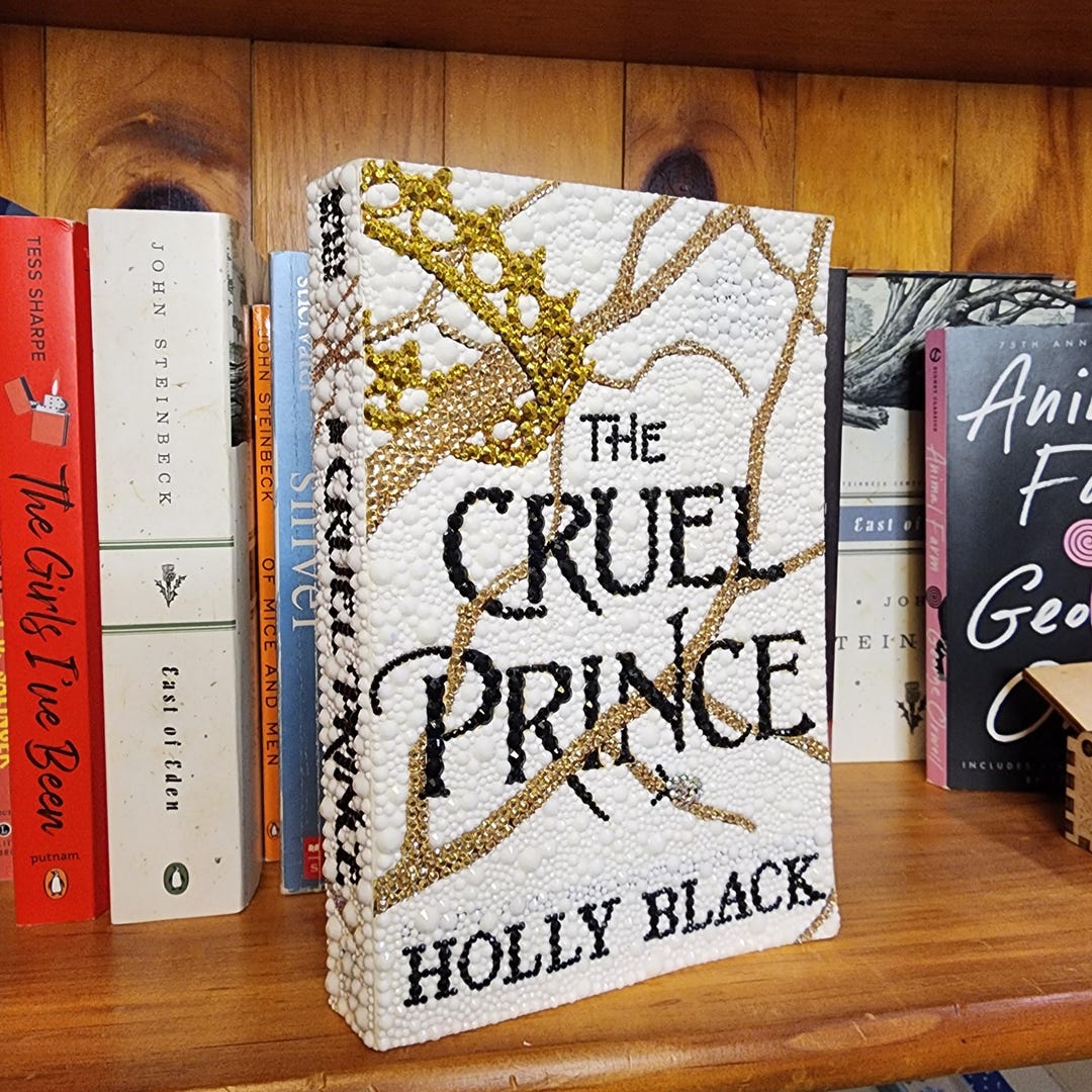 Handmade Bedazzled 'the Cruel Prince' Book: Shelf Decor - Etsy