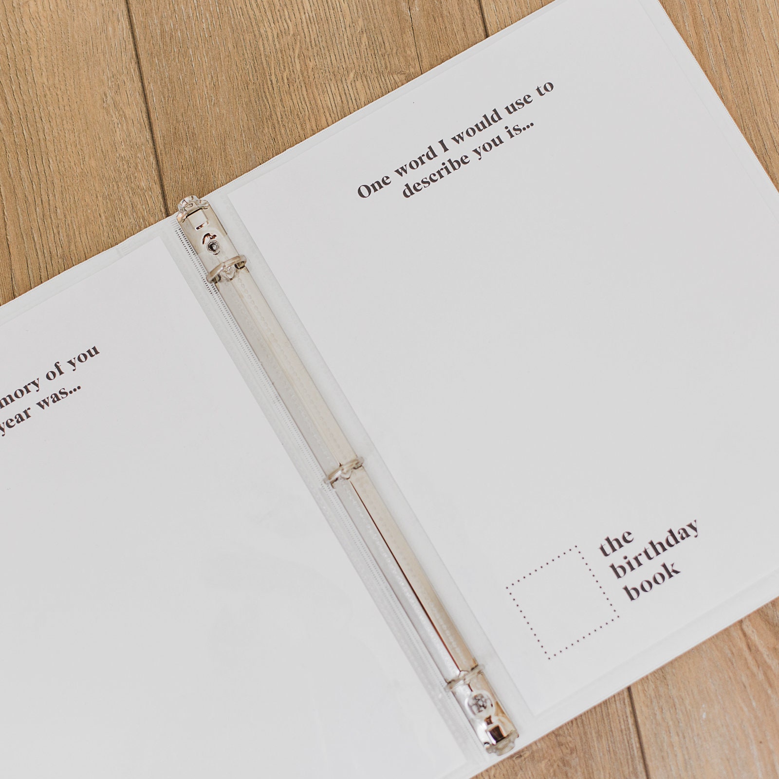 The Birthday Book Printable PDF | Etsy