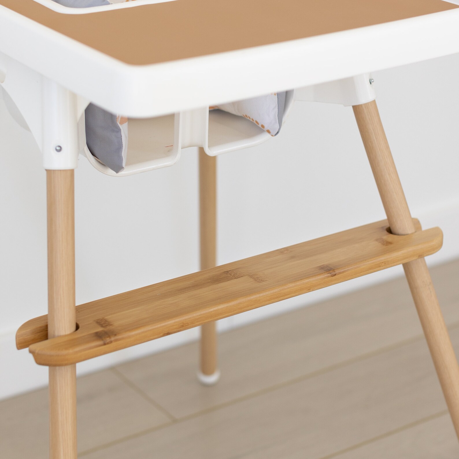 Bamboo Adjustable Highchair Footrest // IKEA Antilop High Chair Foot ...