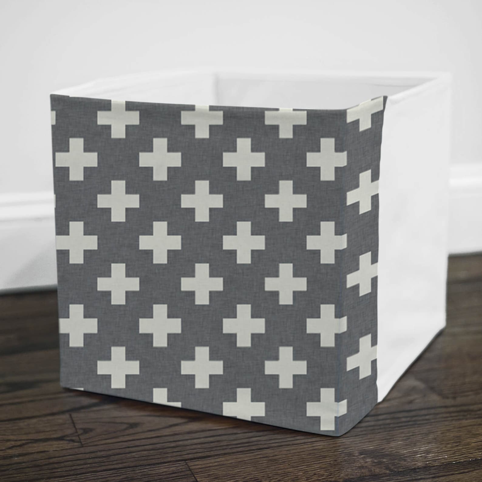 Grey Plus // Storage Bin Cover // Fits into Ikea KALLAX or | Etsy