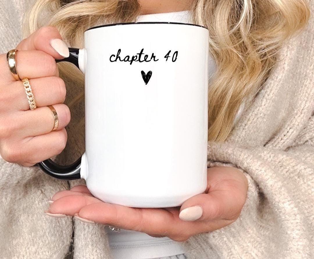 Personalized 40th Birthday Mug: Floral Birth Month Design - Etsy
