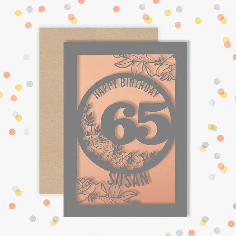 65th Birthday Card - Etsy