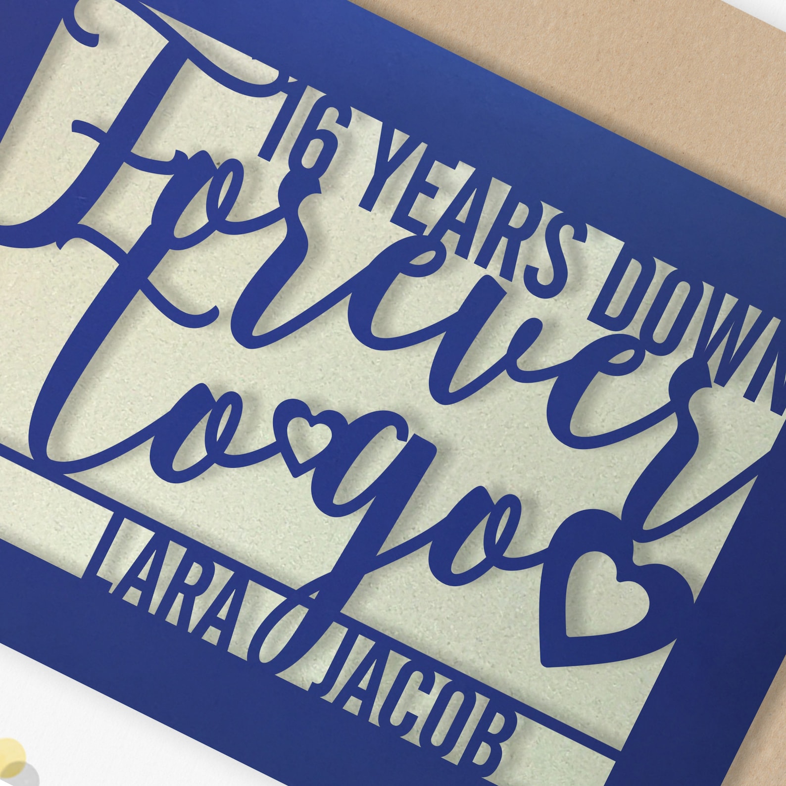 Personalised 16 Year Wedding Anniversary Card. 16th Wedding - Etsy