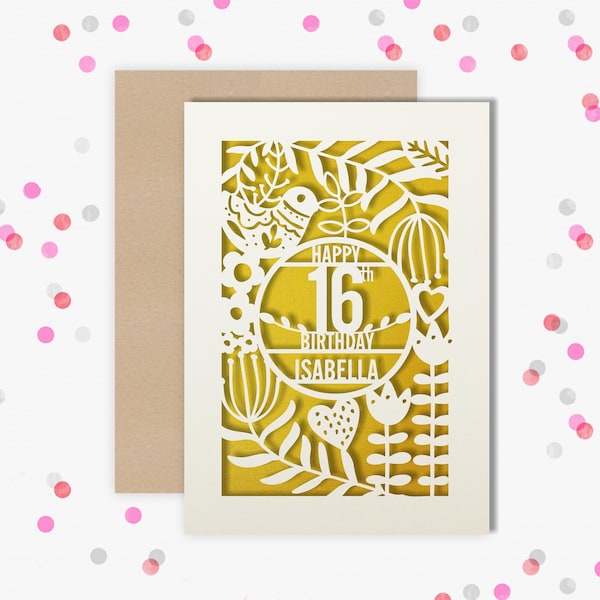 Papercut Cards - Etsy