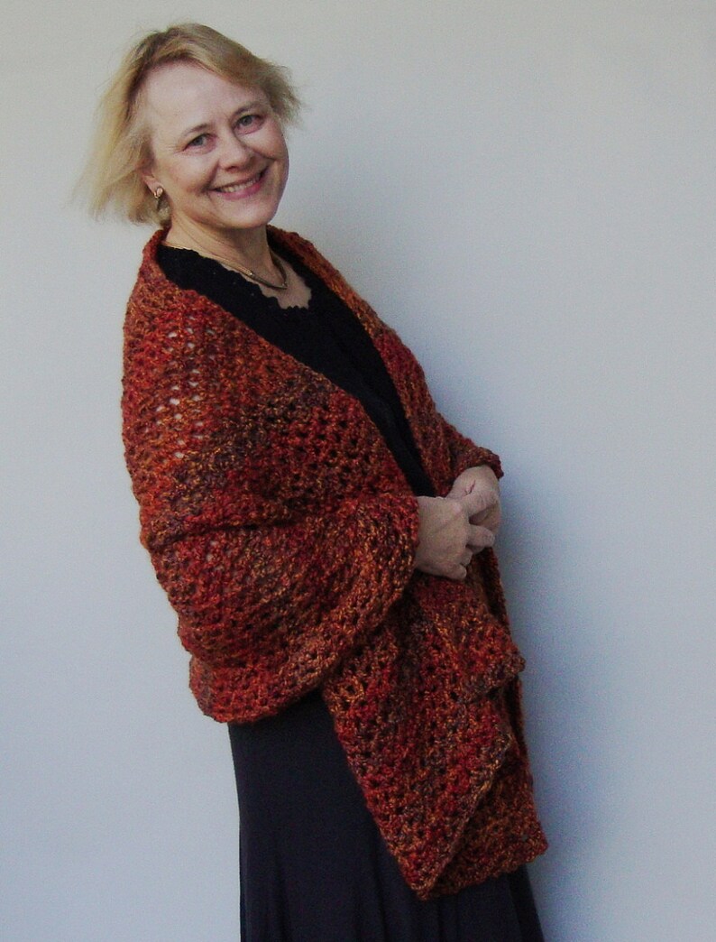 Crochet Shawl, Shawls and Wraps, Thinking-of-you Gift, Crocheted Shawls ...