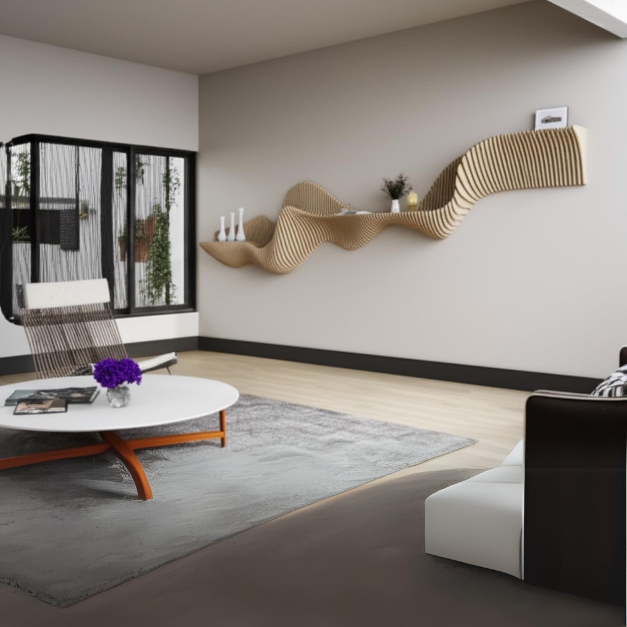 Parametric Wooden Wavy Wall Art - Parametric Wavy Floating Shelf ...