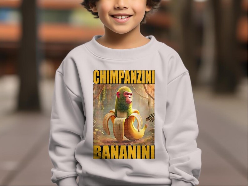 Chimpanzini Bananini PNG, Brainrot Meme PNG, Funny Italian Meme Art ...