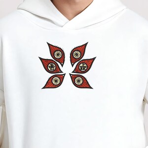 Kokushibo Six Eye Anime Embroidered Sweatshirt, Custom Anime Hoodie ...