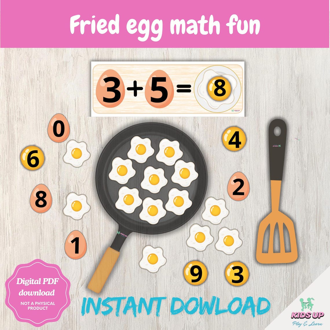 Fried Egg Math Activities, Homeschool Math, Early Learning Math ...
