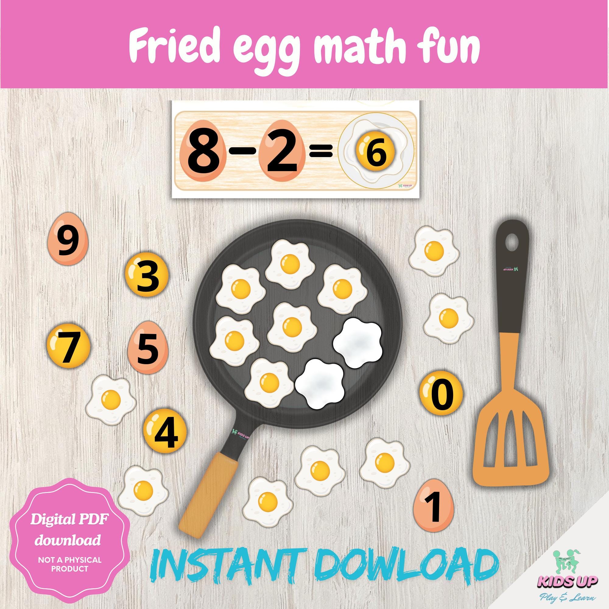 Fried Egg Math Activities, Homeschool Math, Early Learning Math ...