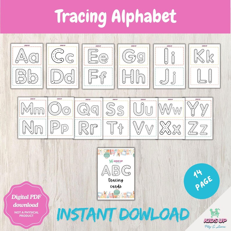 Tracing Alphabet - Etsy