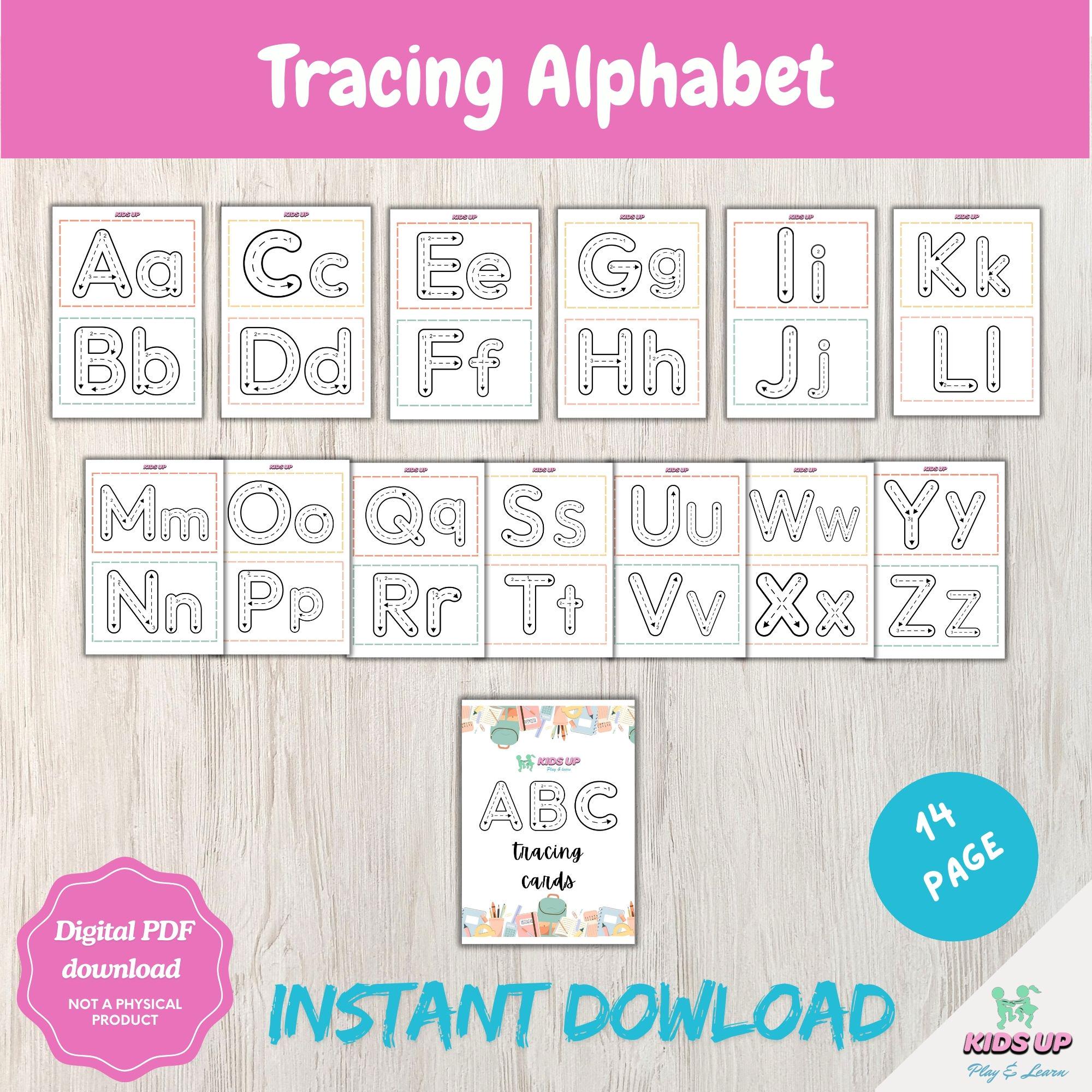Tracing Alphabet - Etsy