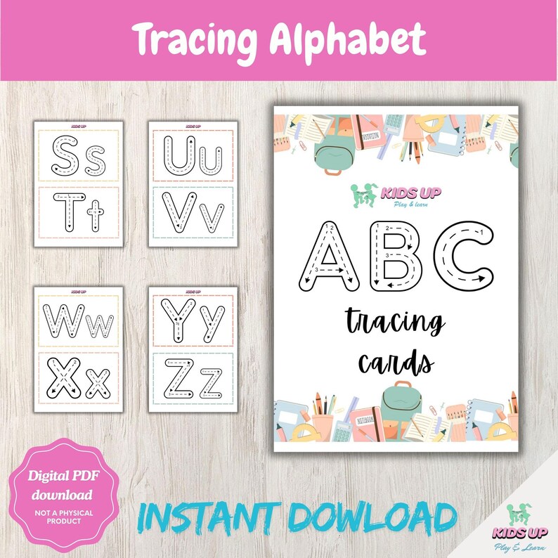Tracing Alphabet - Etsy