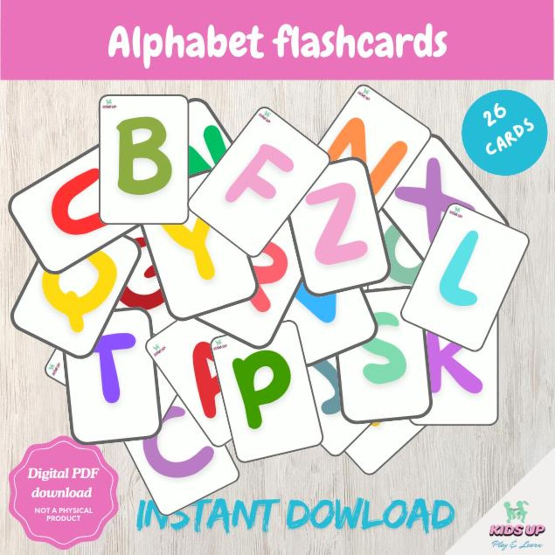Alphabet Flashcards, Alphabet Fun Flashcards, Asl Alphabet Flashcards ...
