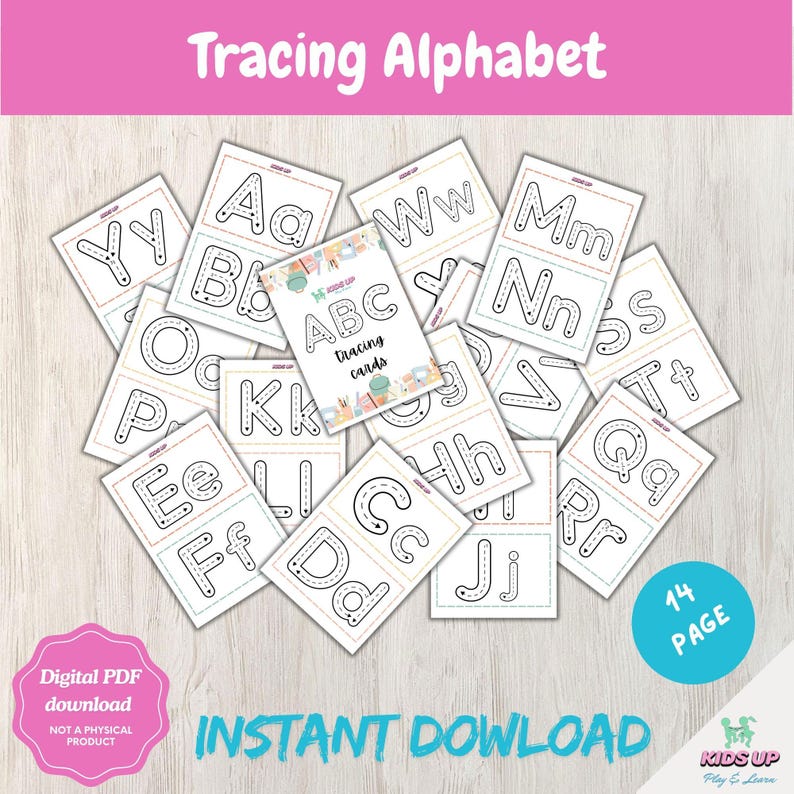 Tracing Alphabet - Etsy