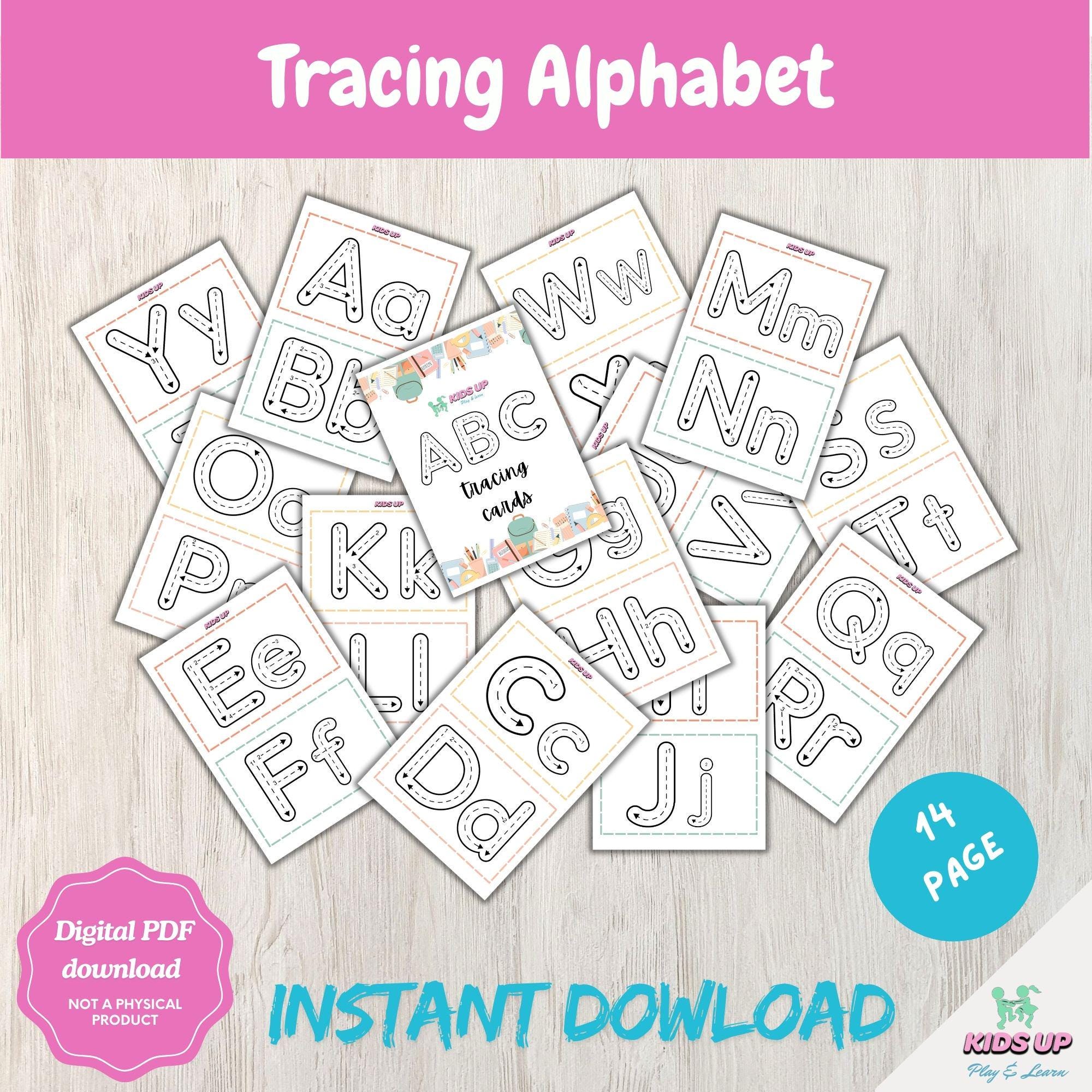 Tracing Alphabet - Etsy