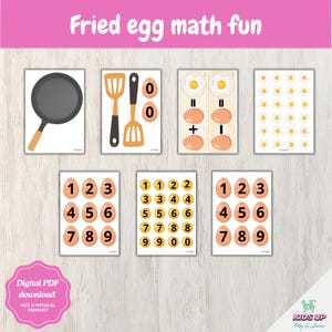 Fried Egg Math Activities, Homeschool Math, Early Learning Math ...