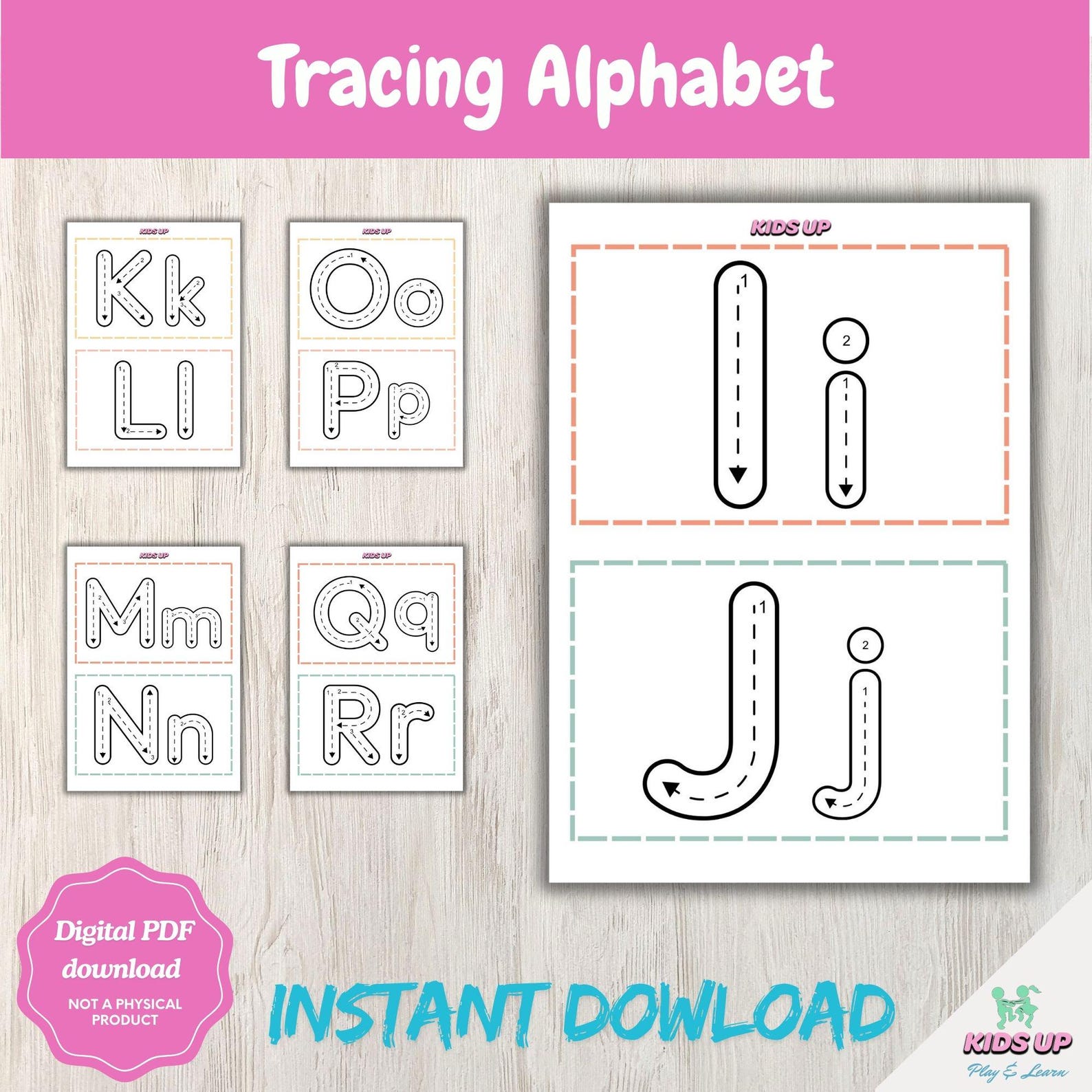 Tracing Alphabet - Etsy