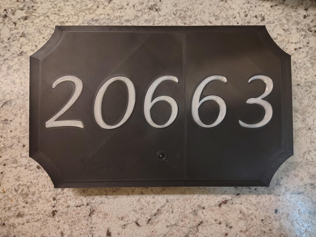 Illuminated House Number Sign - Etsy