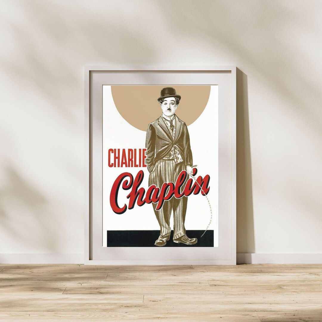 Charlie Chaplin Art Print Chaplin Wall Art Chaplin Posters Boho Charlie ...