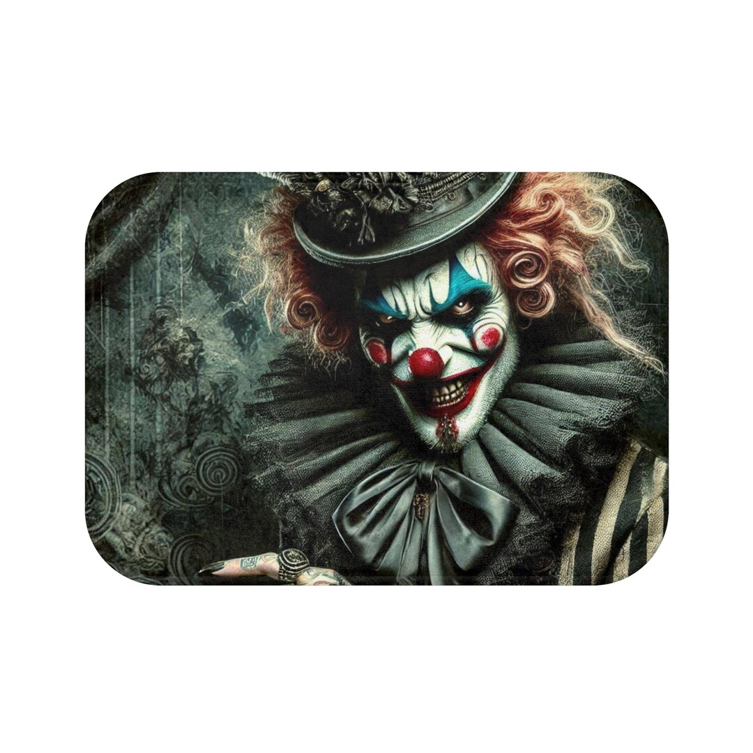 Mad You Say Dark Clown Bath Mat - Etsy