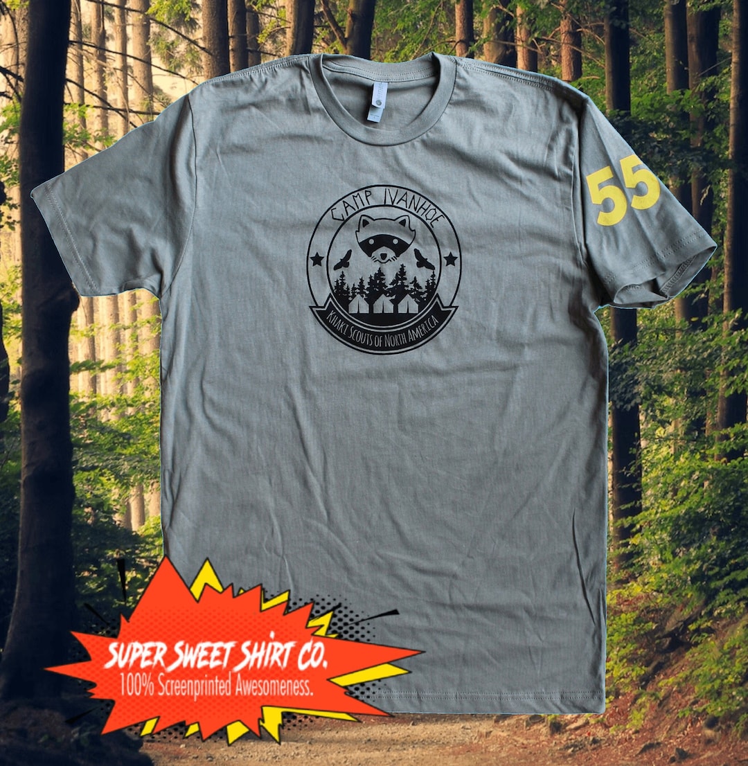 Camp Ivanhoe Shirt, Moonrise Kingdom Shirt, Khaki Scout T-shirt, Funny ...