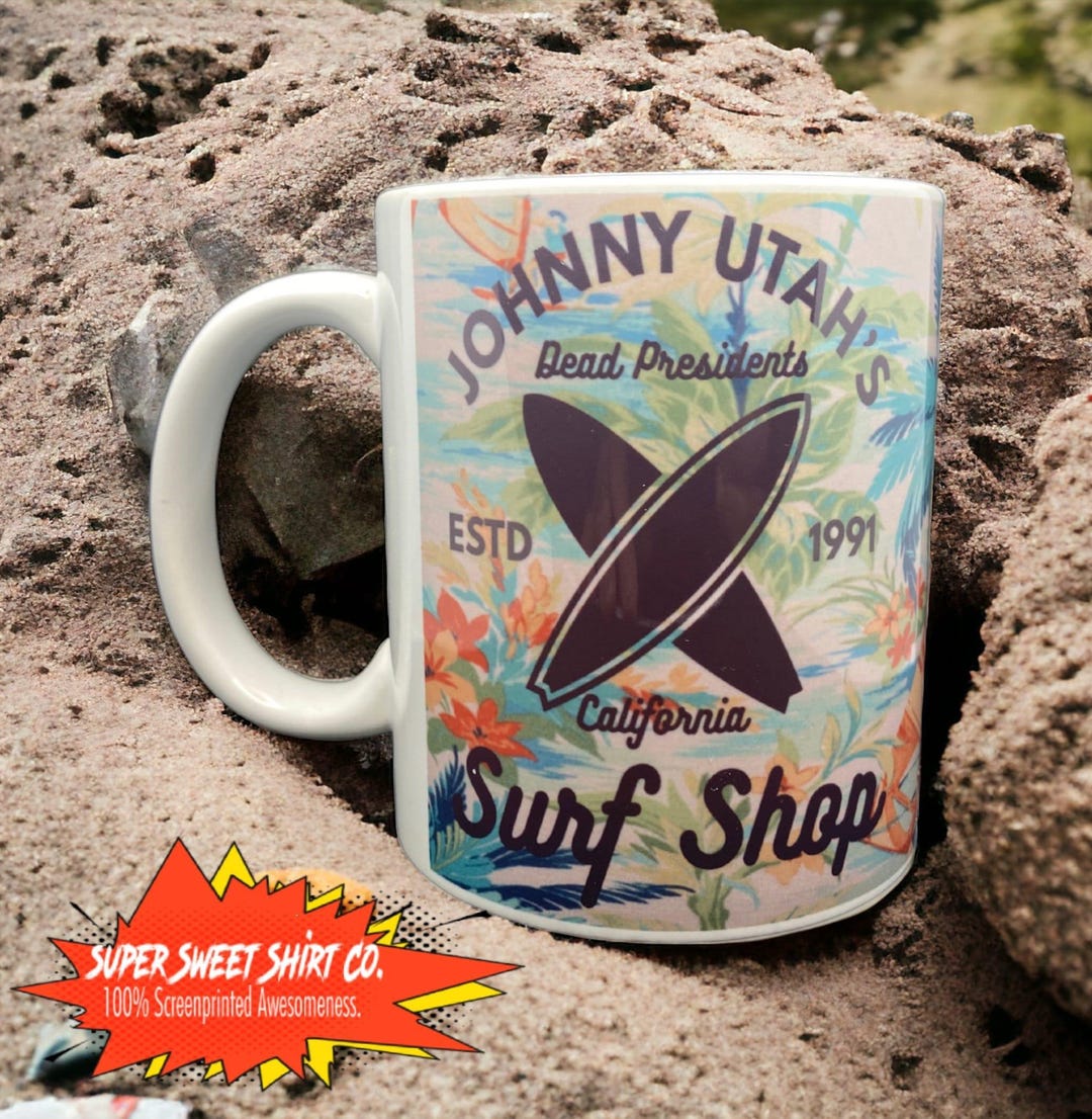 Point Break Coffee Mug, Coffee Cup, Patrick Swayze Mug, Johnny Utah ...