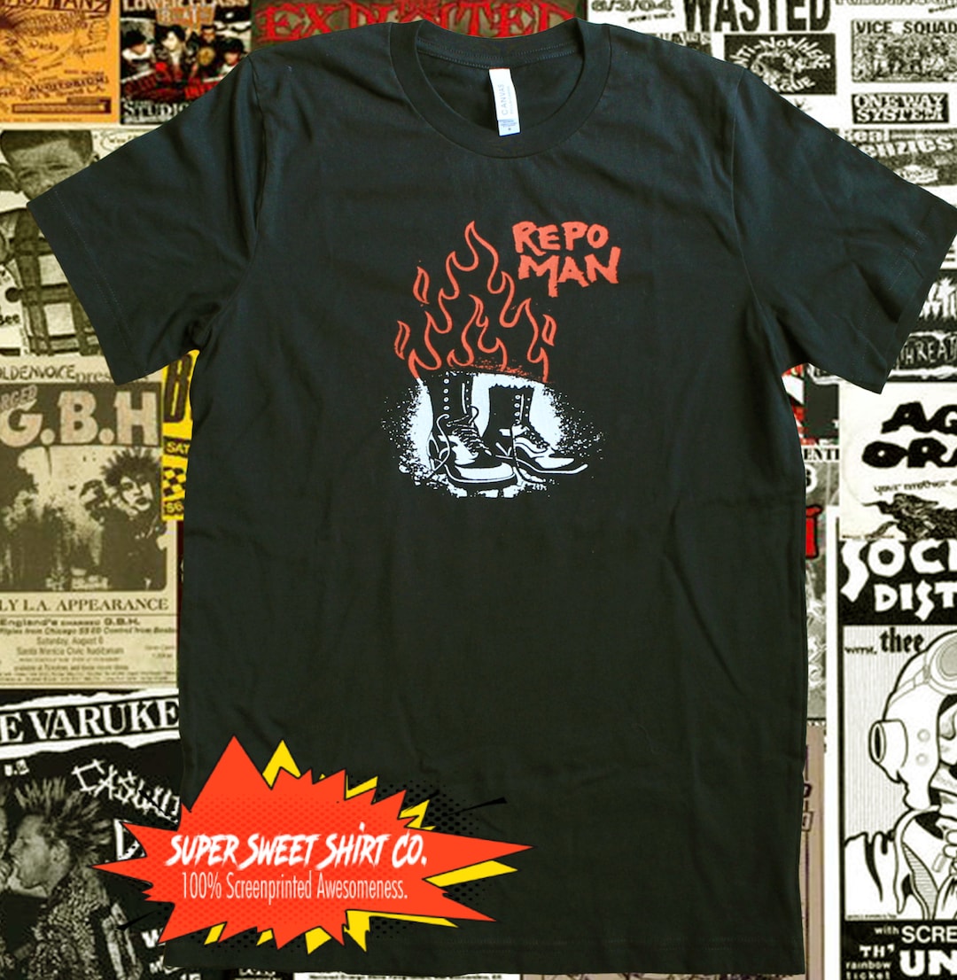 Repo Man Shirt, T Shirt, 80's Cult Film, Mens Gift, Punk Patches, Punk ...