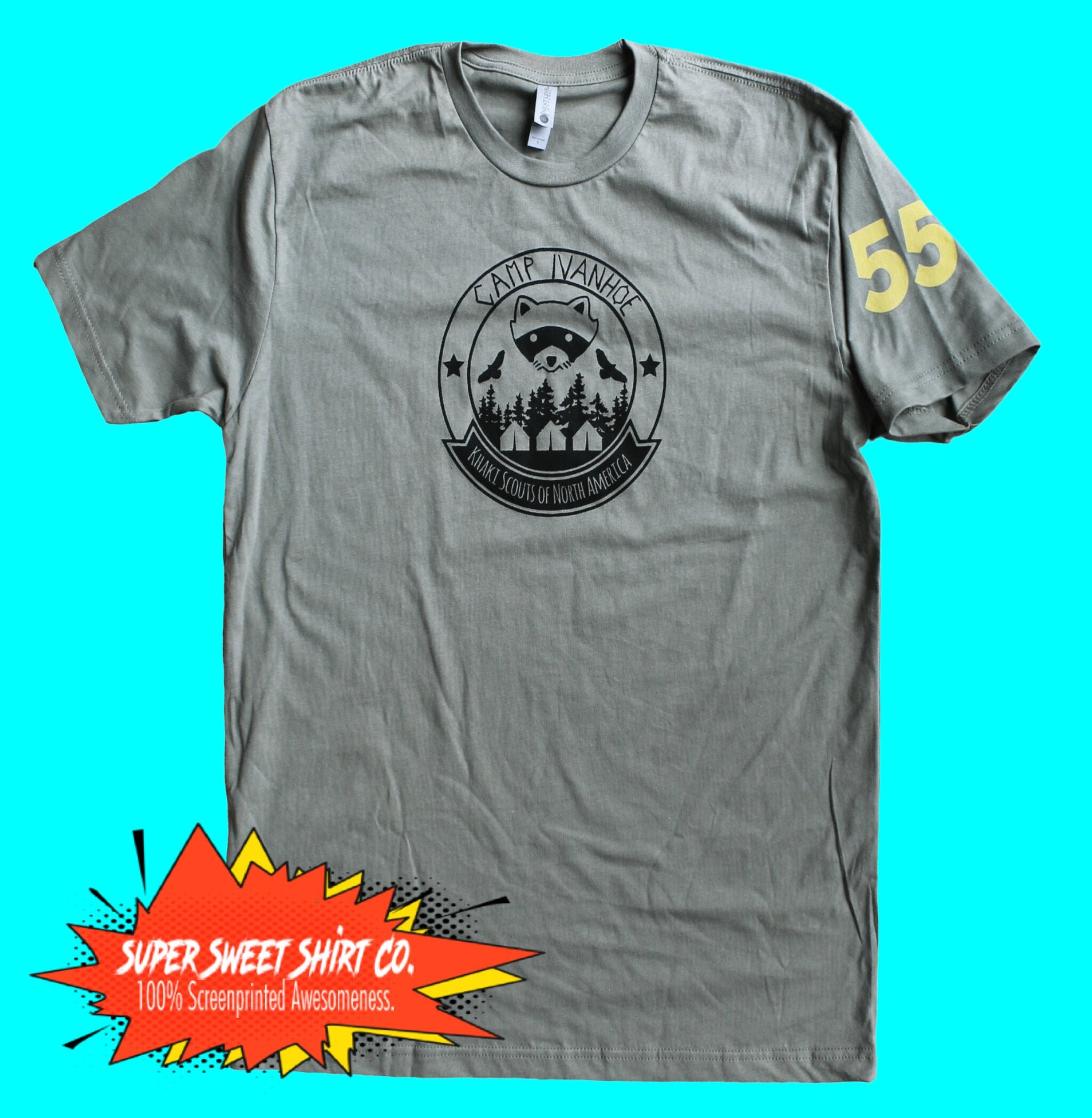 Camp Ivanhoe Shirt Moonrise Kingdom Shirt Khaki Scout | Etsy