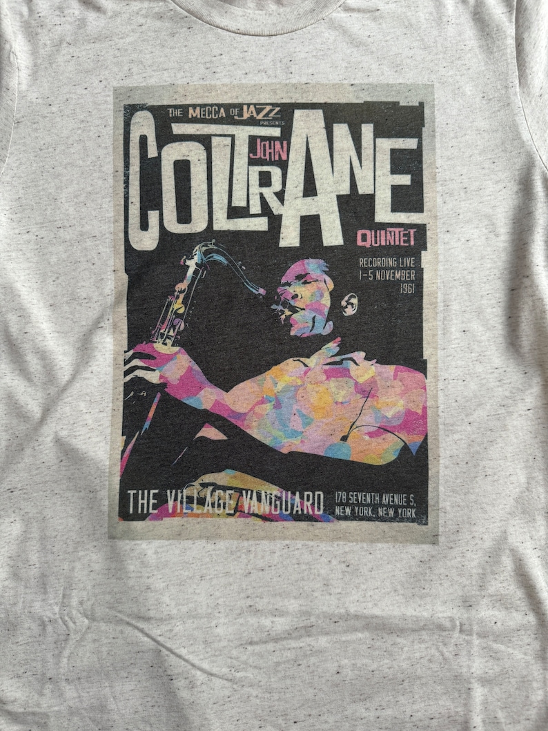 John Coltrane Concert Poster Shirt, Jazz T Shirt, Music Shirts, Miles ...