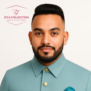 Handmade Turquoise Men's Short Sleeve Suit: Modern Wedding Outfit - Etsy