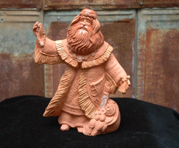Southwest Terra Cotta Native American Santa Figure Southwest | Etsy
