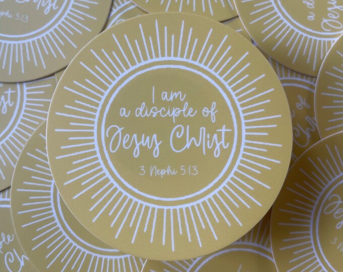 2024 LDS Youth Theme Sticker Sets "i Am a Disciple of Jesus Christ" 3 ...