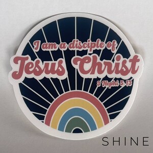 LDS Youth Theme Sticker Misc. Set of 3 "i Am a Disciple of Jesus Christ ...