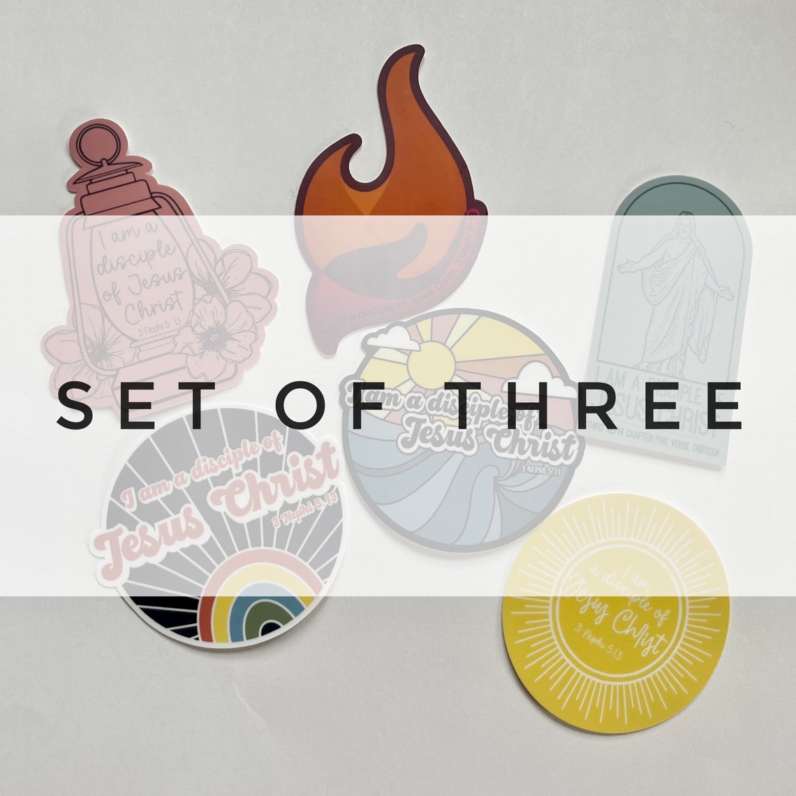 LDS Youth Theme Sticker Misc. Set of 3 "i Am a Disciple of Jesus Christ ...