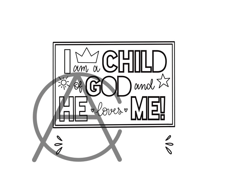 Jr & Sr Primary Coloring Bag Download | Etsy