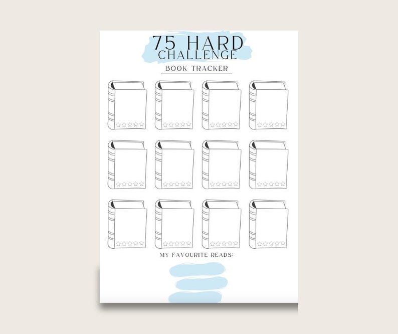 75 Hard Challenge - Printable Digital Document - Etsy Australia