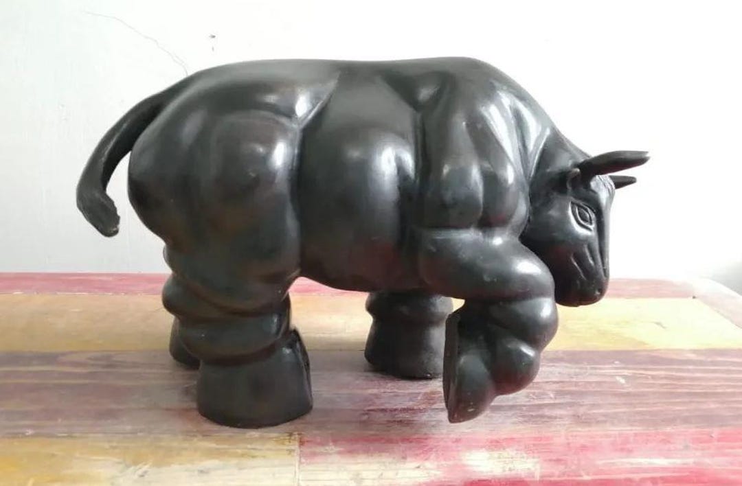 Fernando Botero " Bull I " Bronze Sculpture Signed & Numbered - Etsy
