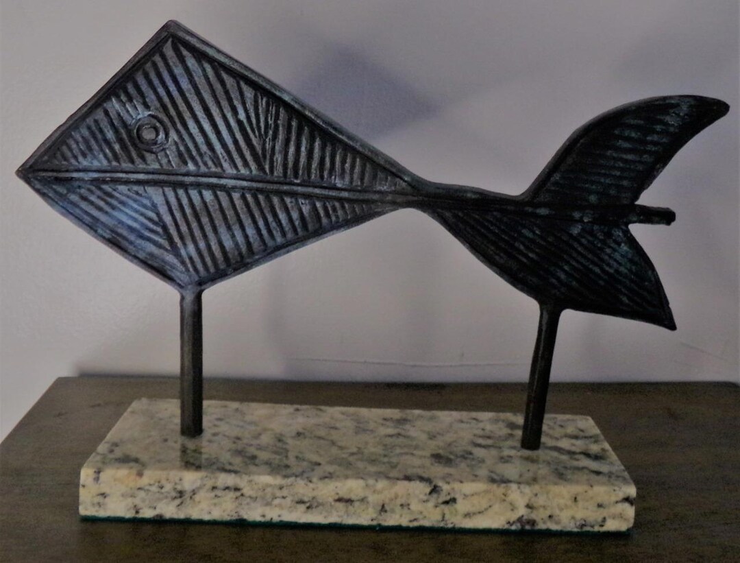 Georges Braque Bronze Sculpture " Le Petit Poisson " Signed and ...