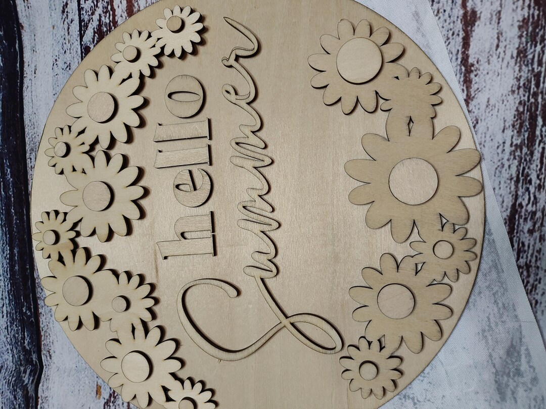 Unfinished Wood Round DIY Kit, Wine and Paint Your Own DIY Kit, Craft ...