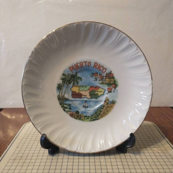 Puerto Rico Souvenir Plate - Etsy