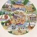 Vintage West Virginia Souvenir State Plate Landmarks Decorative ...