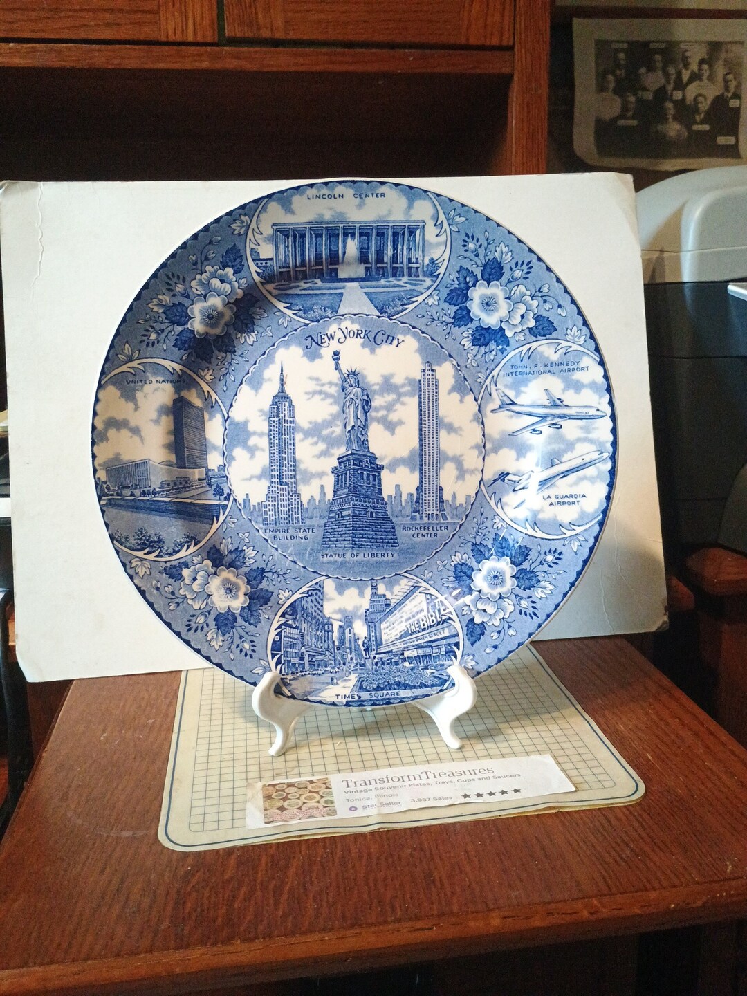 Vintage New York City NY Souvenir Plate Decorative Collectible ...