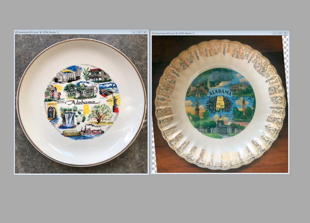Vintage Alabama Souvenir State Plate Landmarks Decorative Collector ...