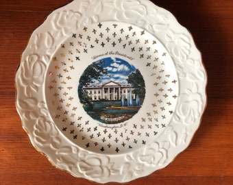 White House Plate | Etsy