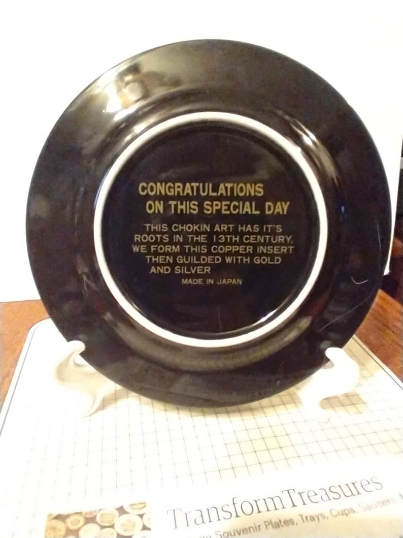 Vintage 40th Anniversary Chokin Art 24k Gold Plate Bells Decorative ...