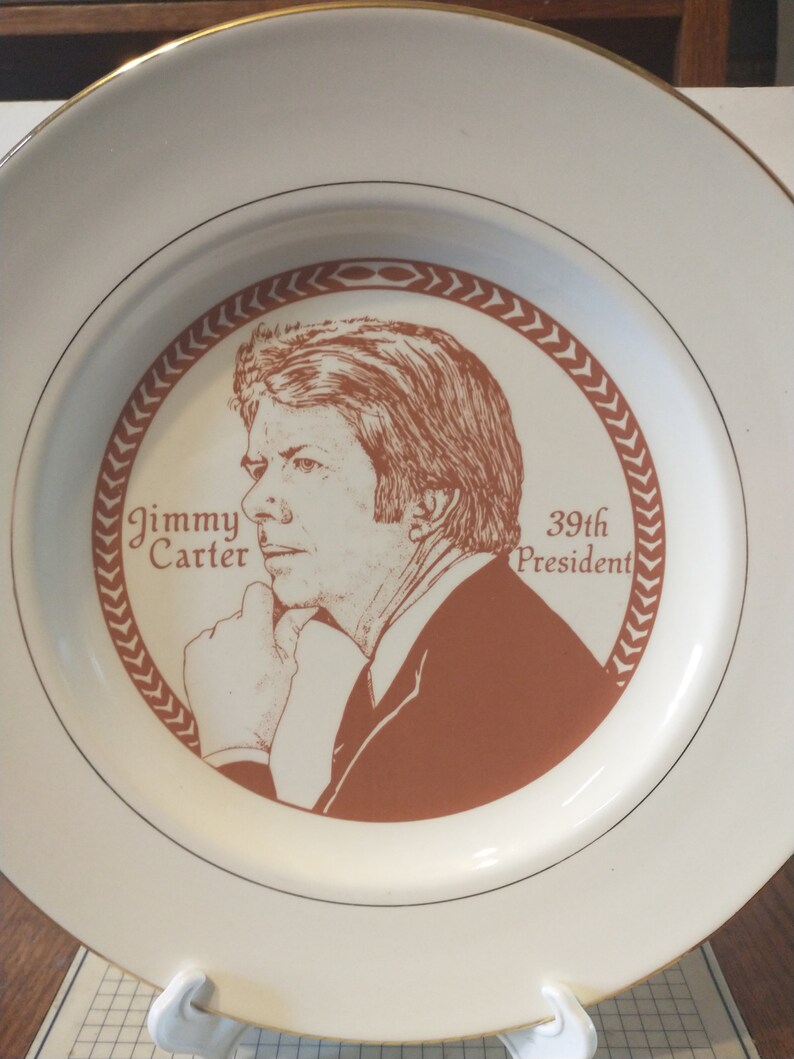 Vintage President Jimmy Carter 39th President Collector Portrait Plate ...
