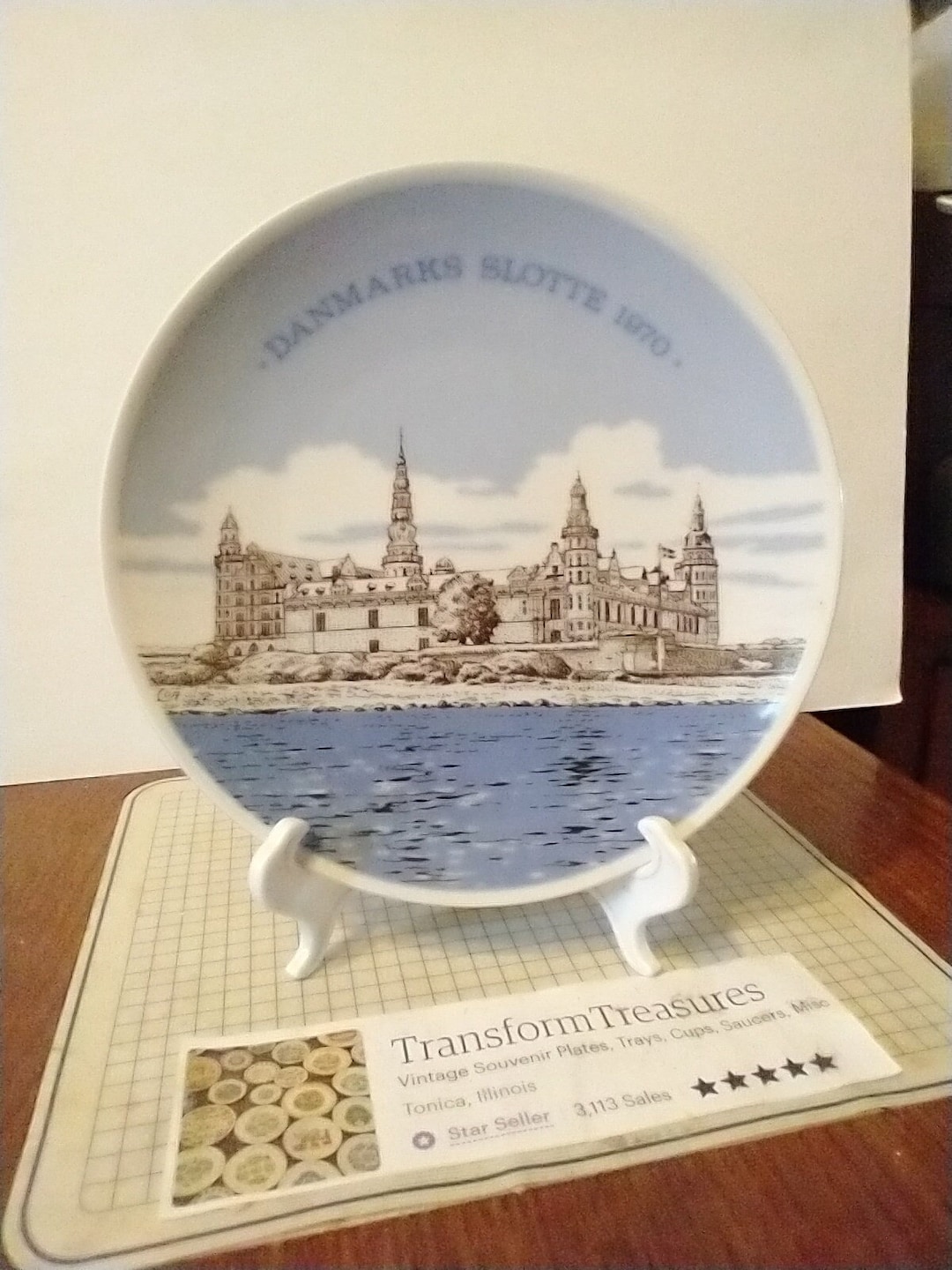 Vintage Denmark Danmark Castle 1970 Souvenir Plate Decorative ...