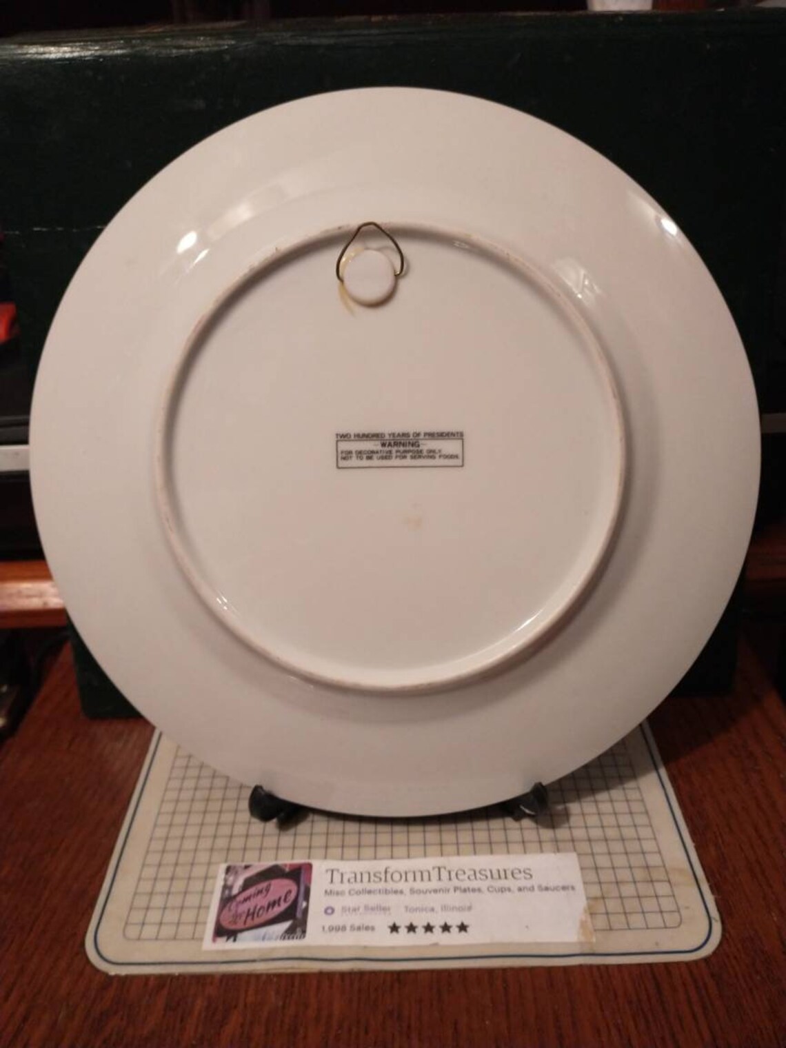 Presidential History Plate - Jimmy Carter Era Collectible Plate ...