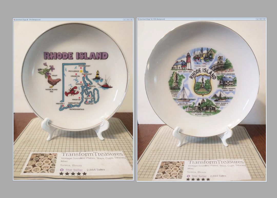 Vintage Rhode Island Souvenir State Plate Decorative Collector Travel ...